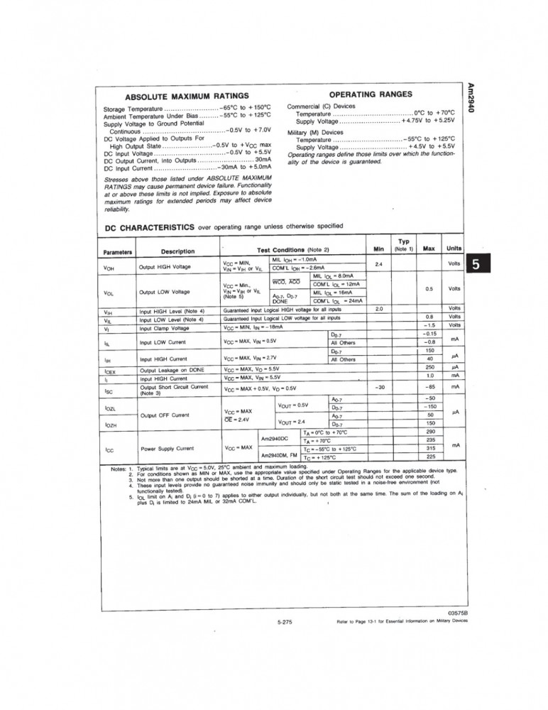 AM2940 datasheet page 9