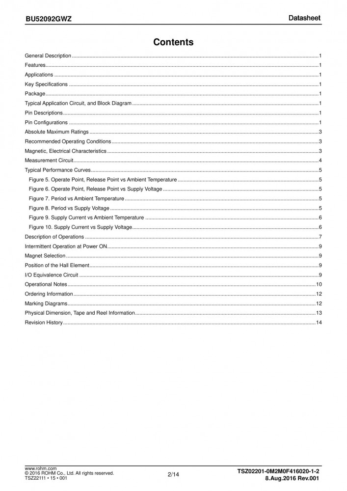 BU52092GWZ-E2 datasheet page 2