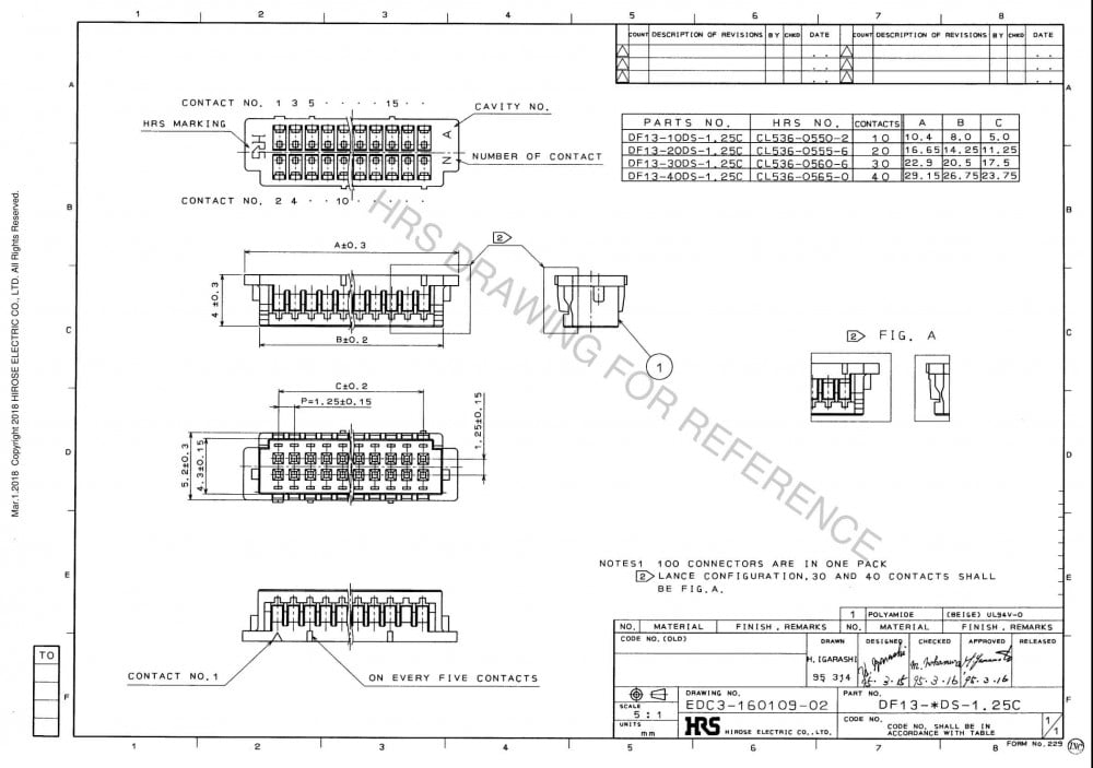DF13-30DS-1.25C technical document preview