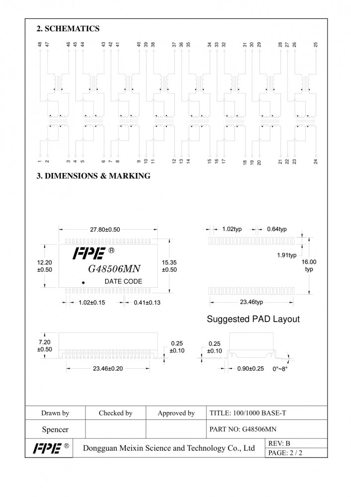 FPE G48506MN datasheet page 2