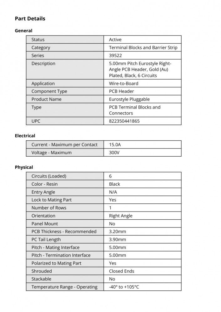 MOLEX 395221506 product document image, page 2