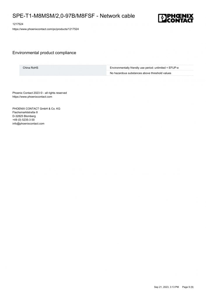 Phoenix Contact 1217524 document page 9