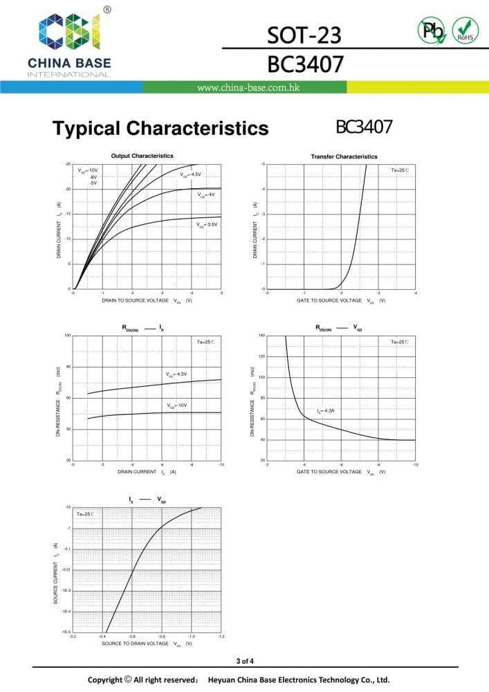 BC3407 datasheet page 3
