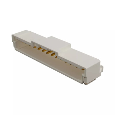 DuraClik Wire-to-Board Header, Single Row, Right-Angle, 14 Circuits, Gold (Au) Plating, Natural for sale