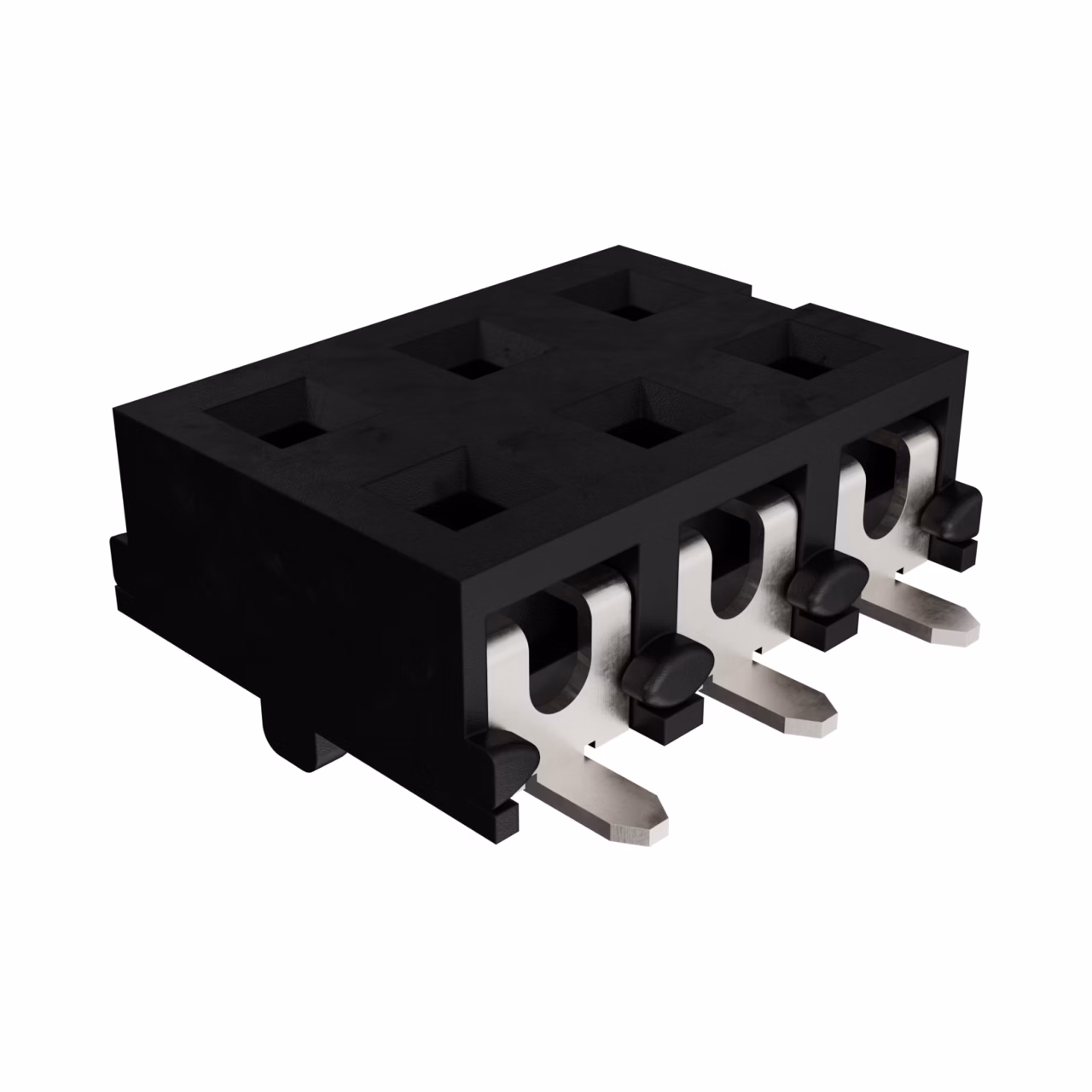 2.00mm Pitch Milli-Grid Very Low-Profile Receptacle, Surface Mount, Top Entry, with Pick-and-Place Cap, 0.38µm Gold (Au) Plating, 4 Circuits, Lead-Free, Tape and Reel, Black