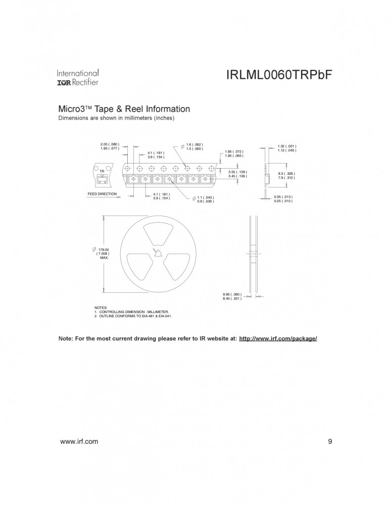 IRLML0060TRPBF datasheet page 9