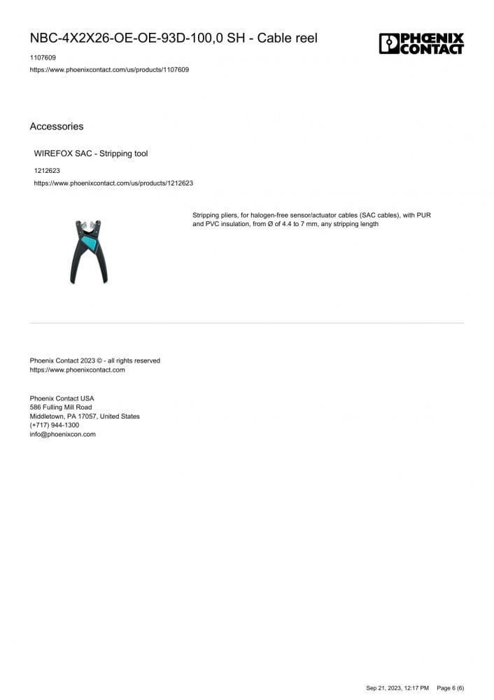 Phoenix Contact 1107609 technical document page 6