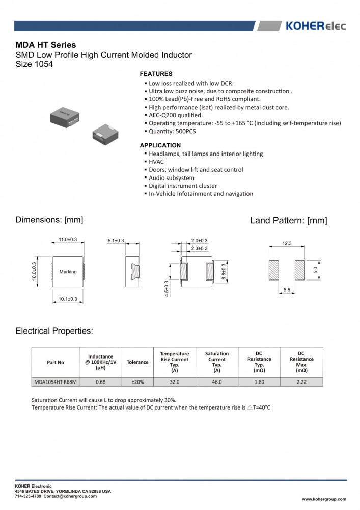 MDA1054HT-R68M technical document preview