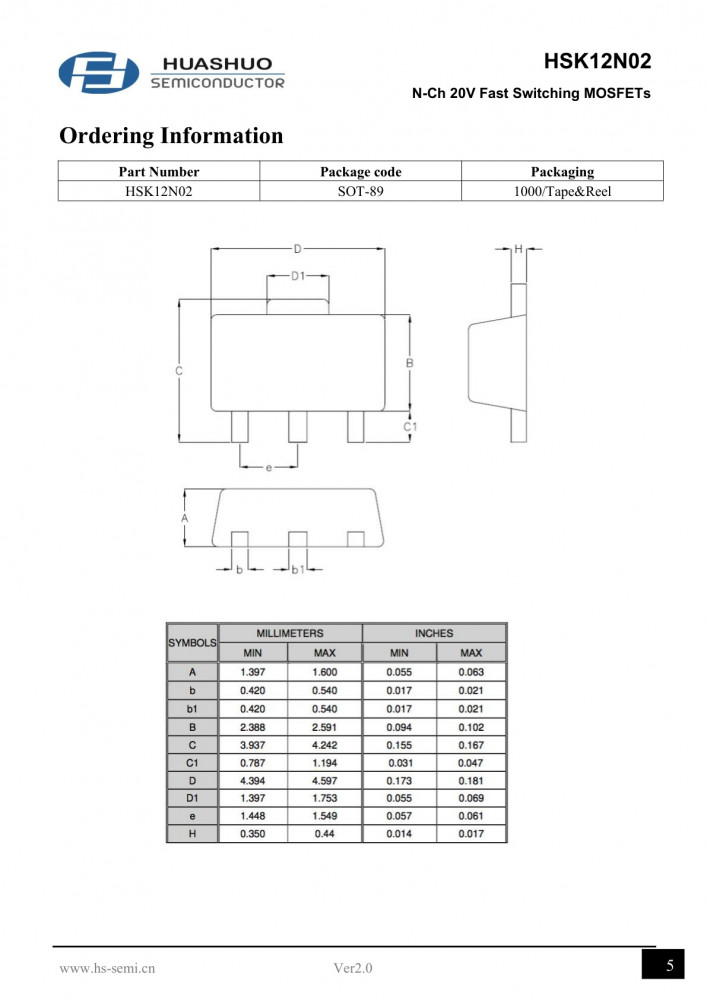 HSK12N02 datasheet page 5