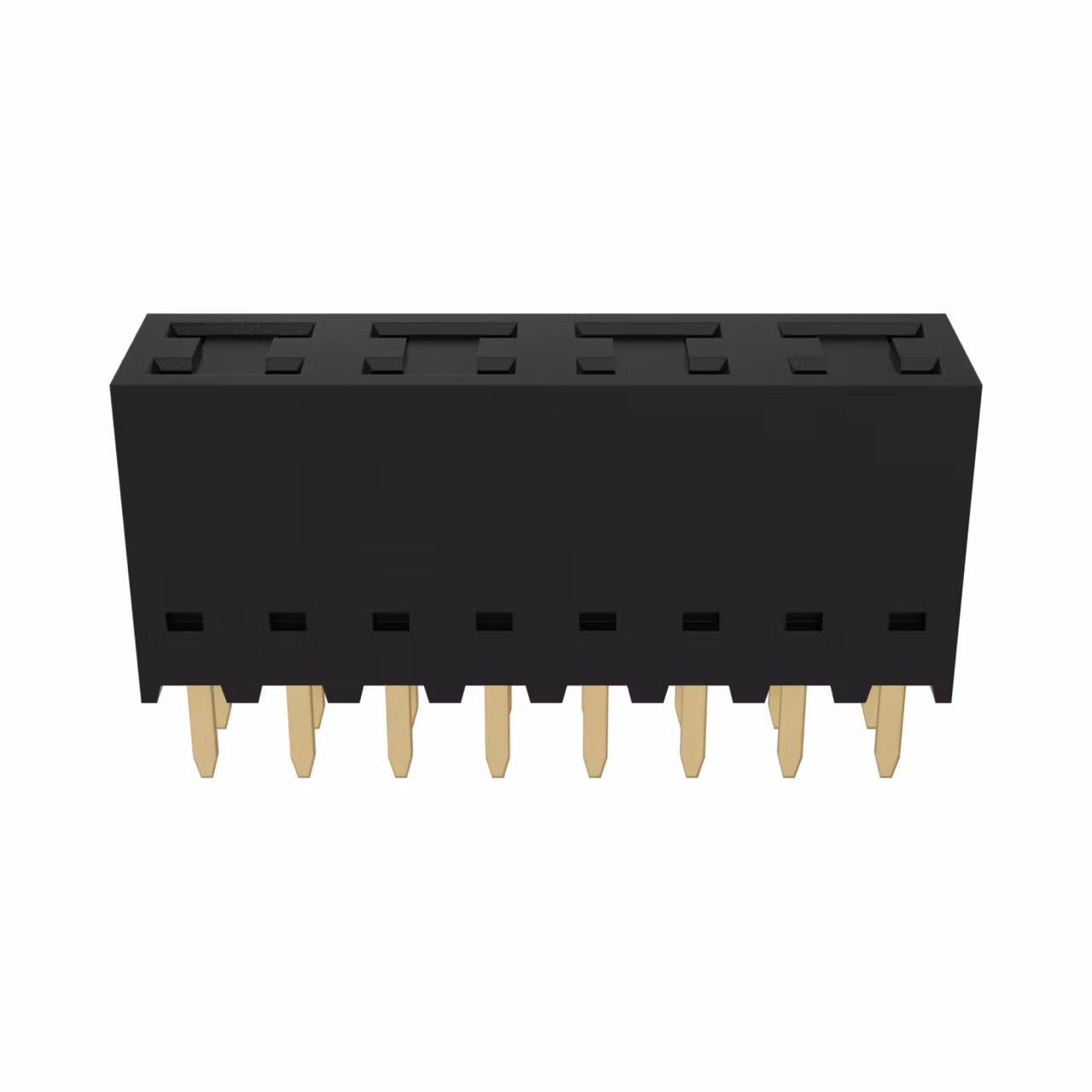 C-Grid III PCB Receptacle, 2.54mm Pitch, Dual Row, Vertical, 16 Circuits, 0.12µm Gold (Au) Flash Plating, Straight PCB Pins for sale