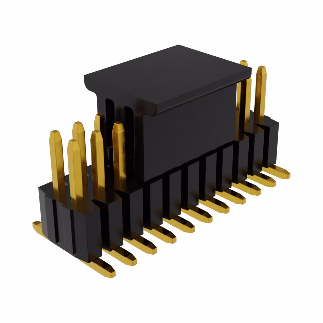 Slim-Grid Header, 22 Circuits, Surface Mount, Vertical, Unshrouded, 0.05µm Overall Gold (Au) Plated, with Pick-and-Place Cap, Tube, Lead-Free for sale
