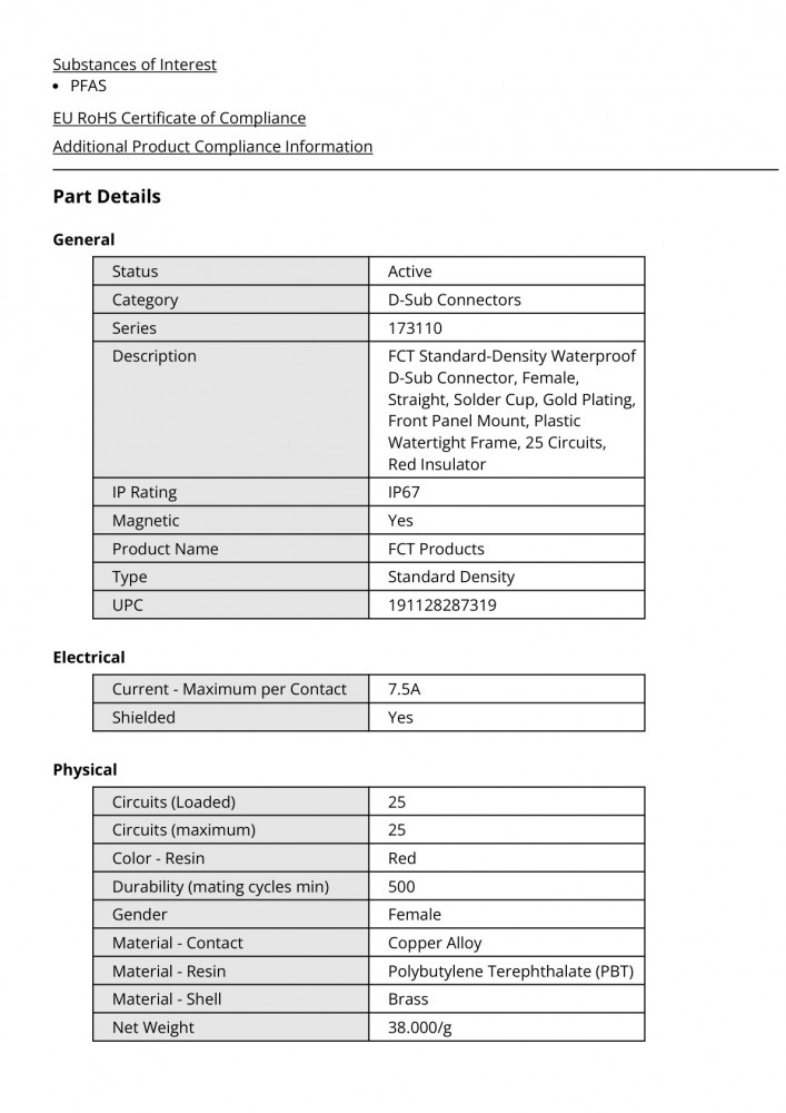 MOLEX 1731100142 drawing page 2