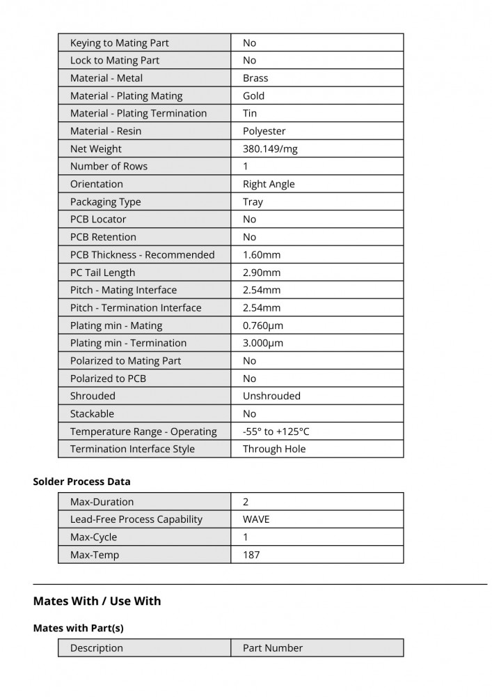 MOLEX 901210925 technical document preview, page 3