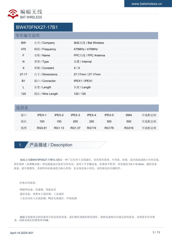 BW470FNX27-17B1 datasheet page 3