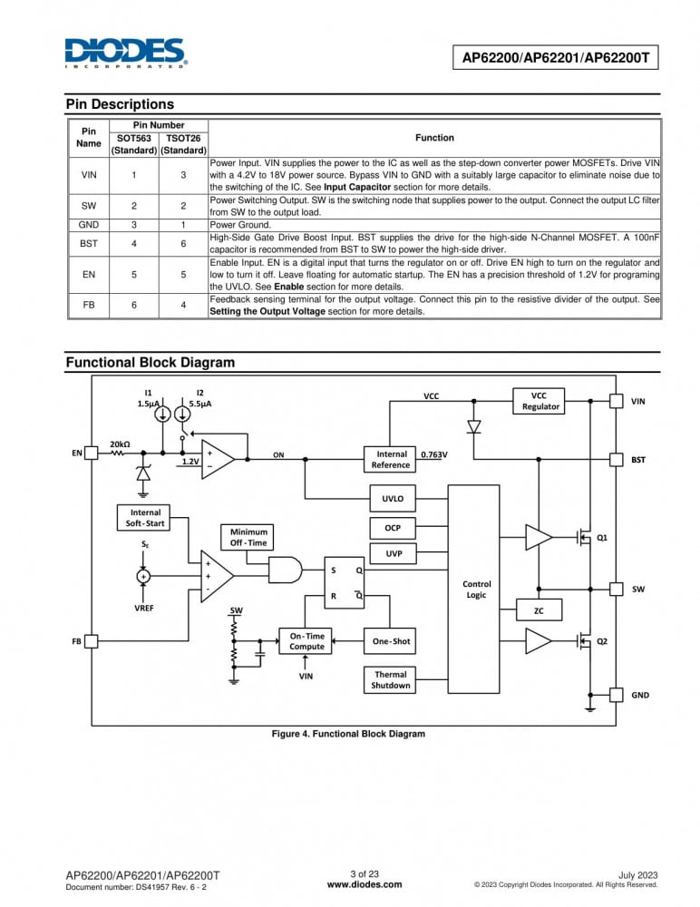 AP62201WU-7 datasheet page 3
