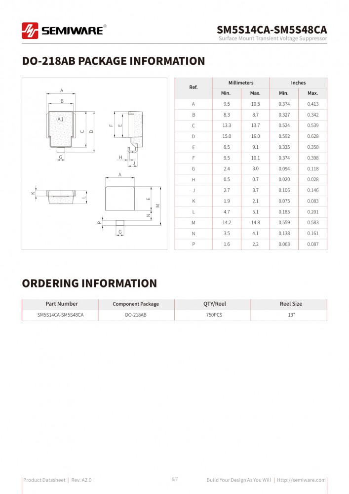 SM5S26CA datasheet page 6