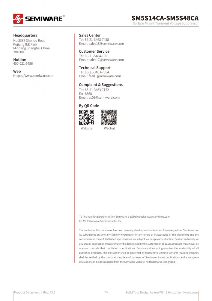 SM5S26CA datasheet page 7