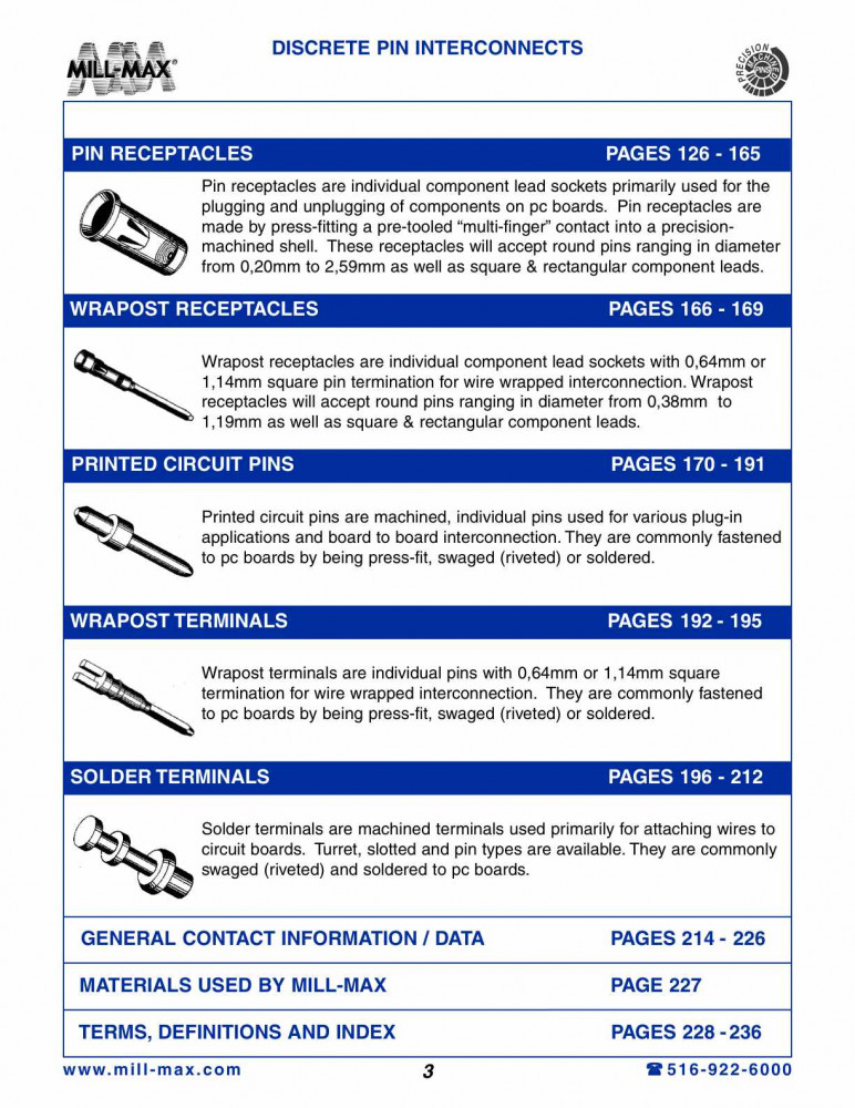 Mill-Max technical document page 3
