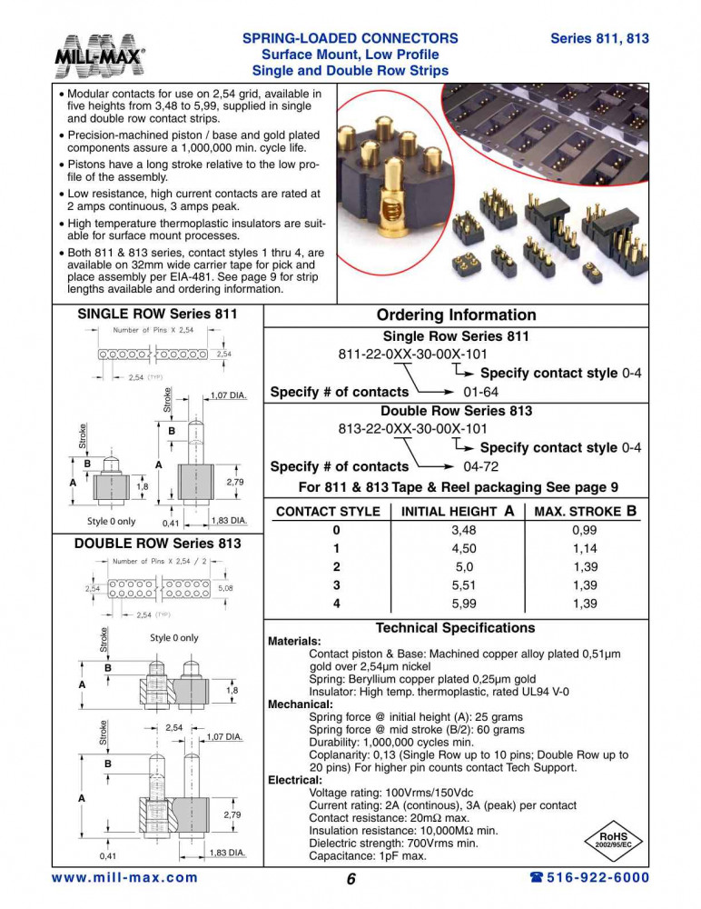 Mill-Max technical document page 7