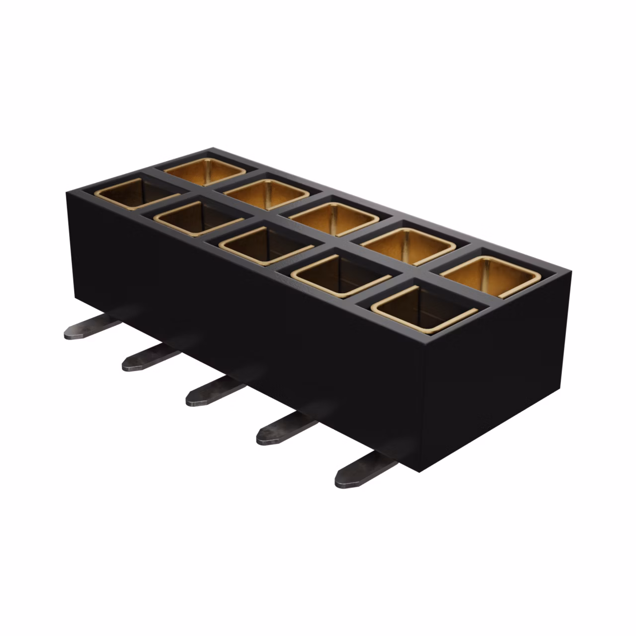2.00mm Pitch Milli-Grid Receptacle, Surface Mount, Bottom Entry, 0.38µm Gold (Au) Plating, 10 Circuits, Tube, Lead-Free for sale