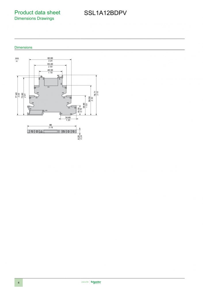 SSL1A12BDPV technical document page 4