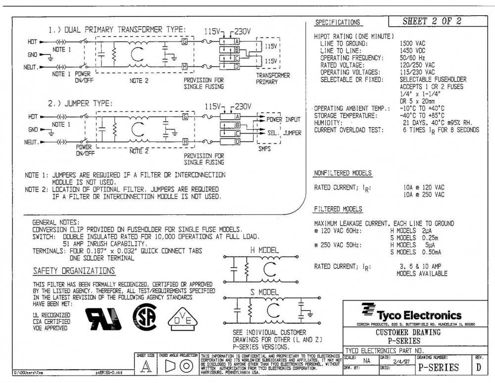 TE Connectivity PE00XDS3B technical document sheet 2