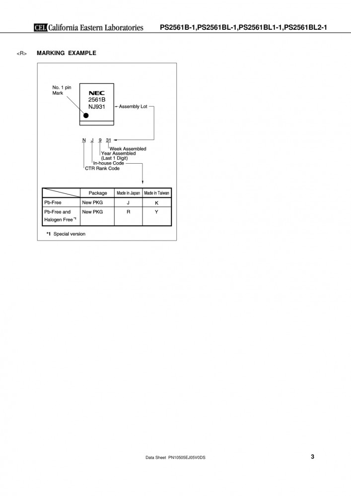 PS2561BL-1-F3-Q-A datasheet page 3