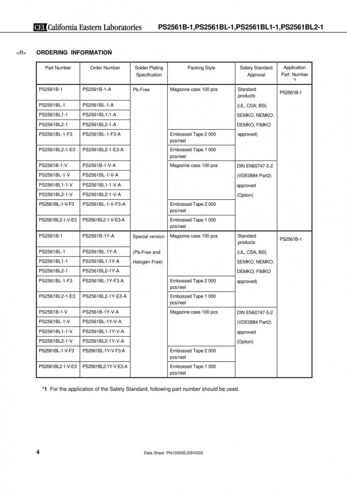 PS2561BL-1-F3-Q-A datasheet page 4