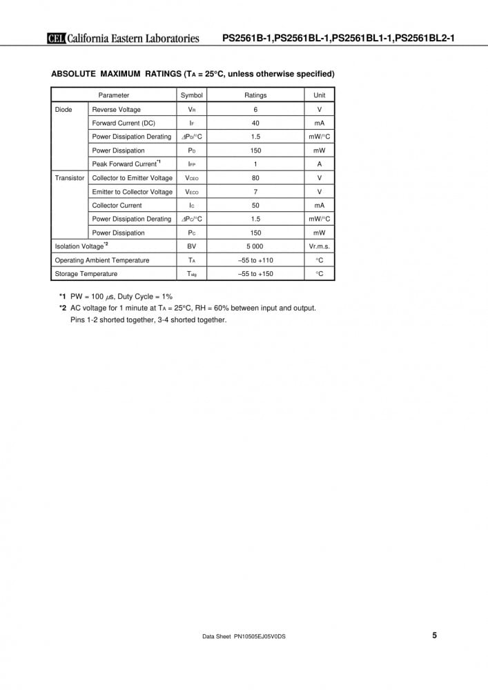 PS2561BL-1-F3-Q-A datasheet page 5