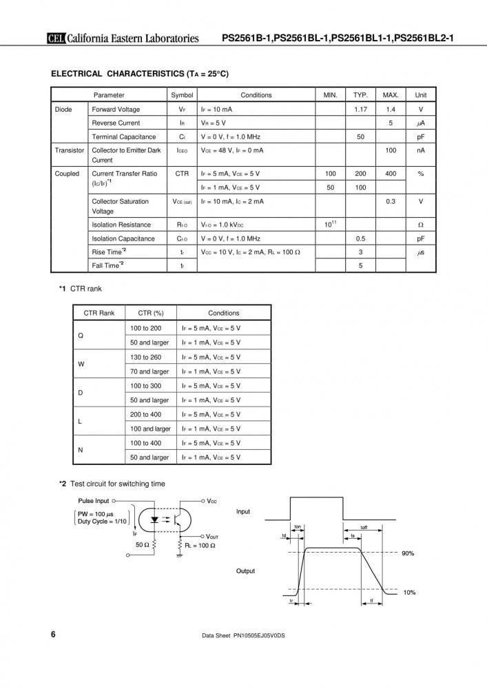 PS2561BL-1-F3-Q-A datasheet page 6