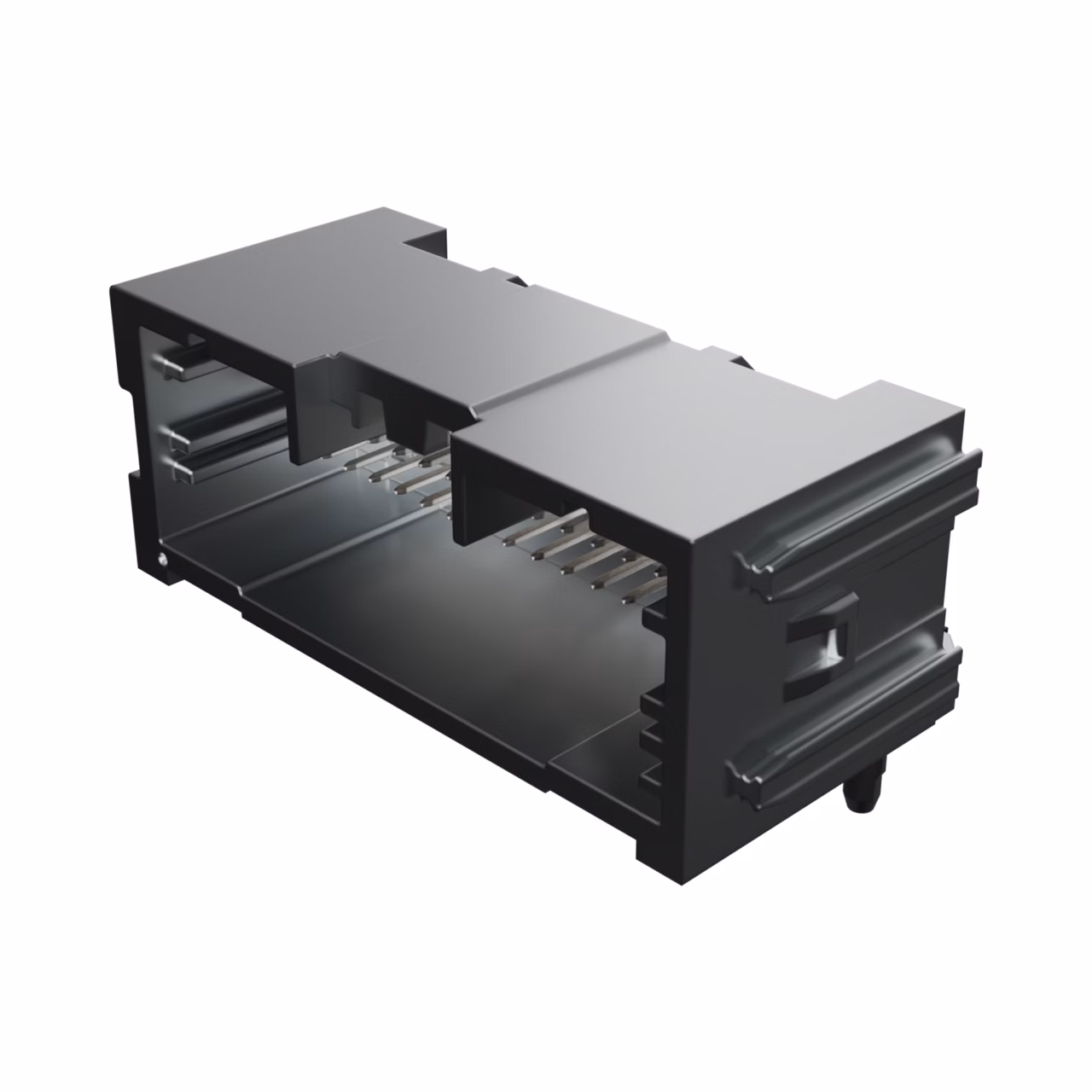 Mini50 Unsealed Right-Angle Header, UL 94 V0, 38 Circuits, Polarization  B, Gray, Tape and Reel for sale