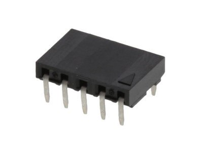 C-Grid III PCB Receptacle, 2.54mm Pitch, Single Row, Right-Angle, Shrouded, 5 Circuits, 0.38µm Gold (Au) Plating for sale