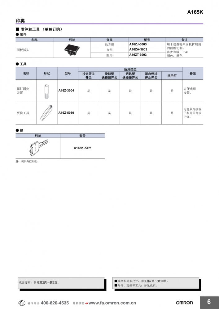 A165K datasheet page 6