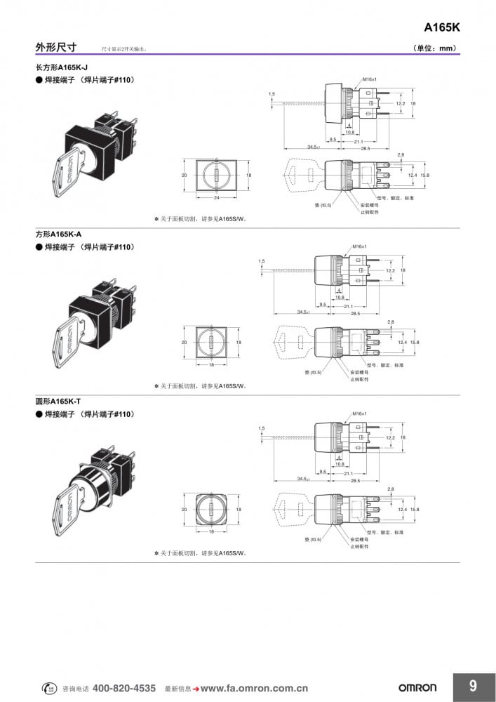 A165K datasheet page 9
