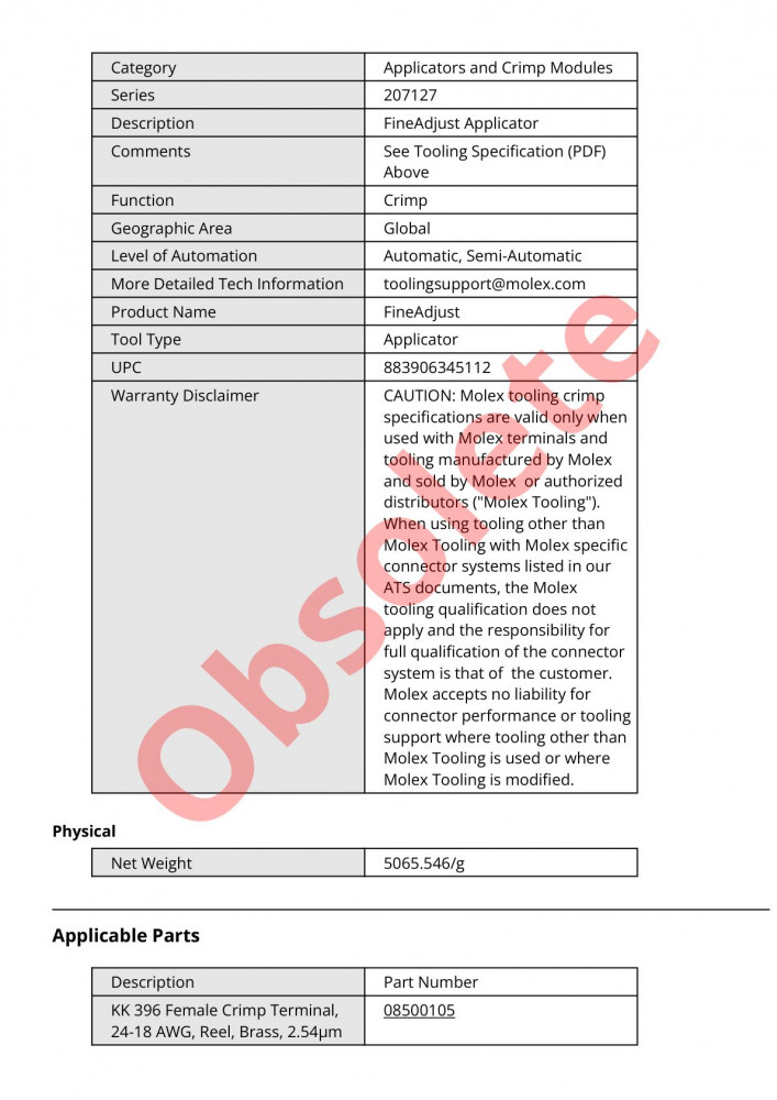 Molex 639007200 document page 2
