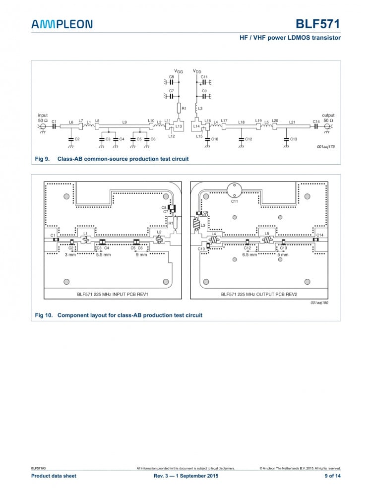 BLF571,112 datasheet page 9