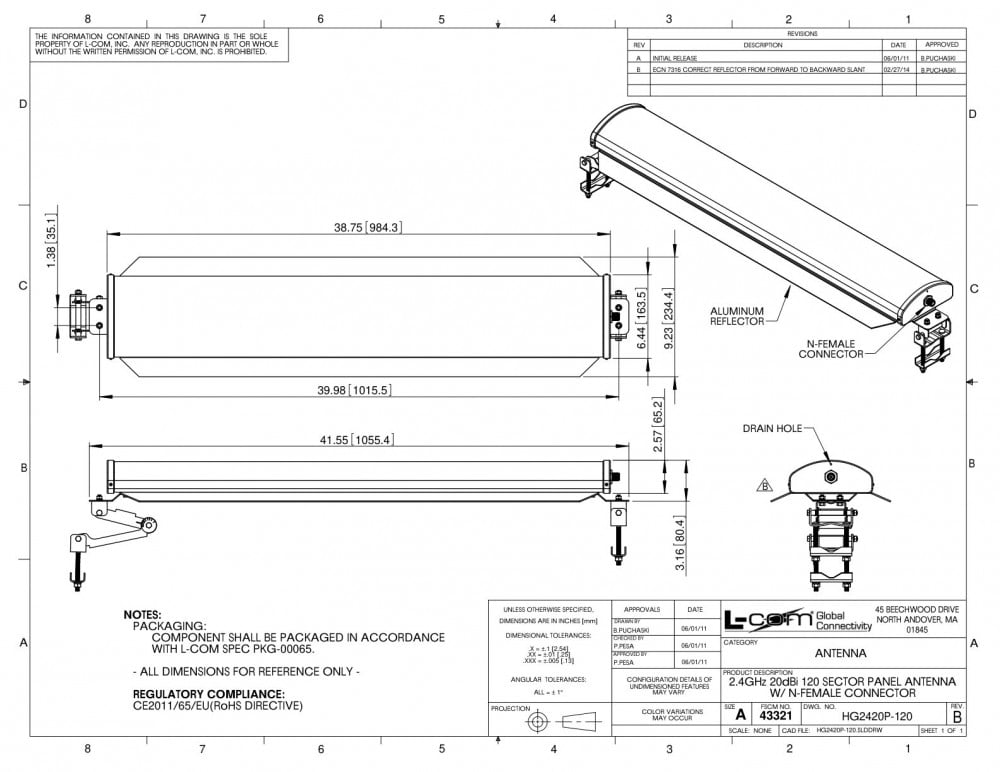 HG2420P-120 technical document page