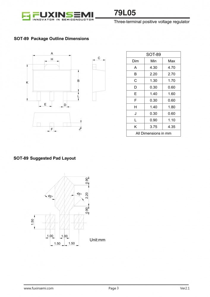 79L05 datasheet page 3
