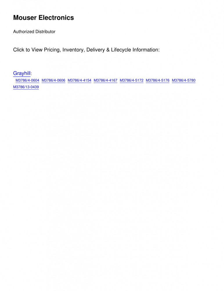 Grayhill Series 08 and 09 datasheet page 7