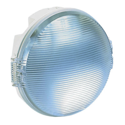 Bulkhead light Koro - IP54 - IK08 - round - 100 Wincandescent - E27 - white for sale