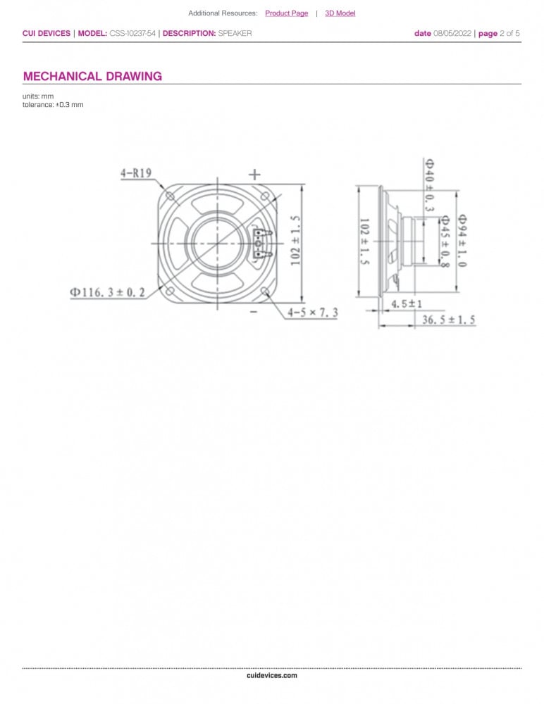CSS-10237-54 datasheet page 2