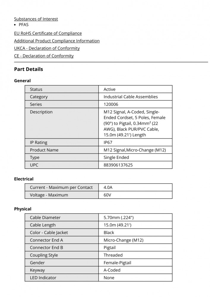 MOLEX 1200061760 technical document page 2