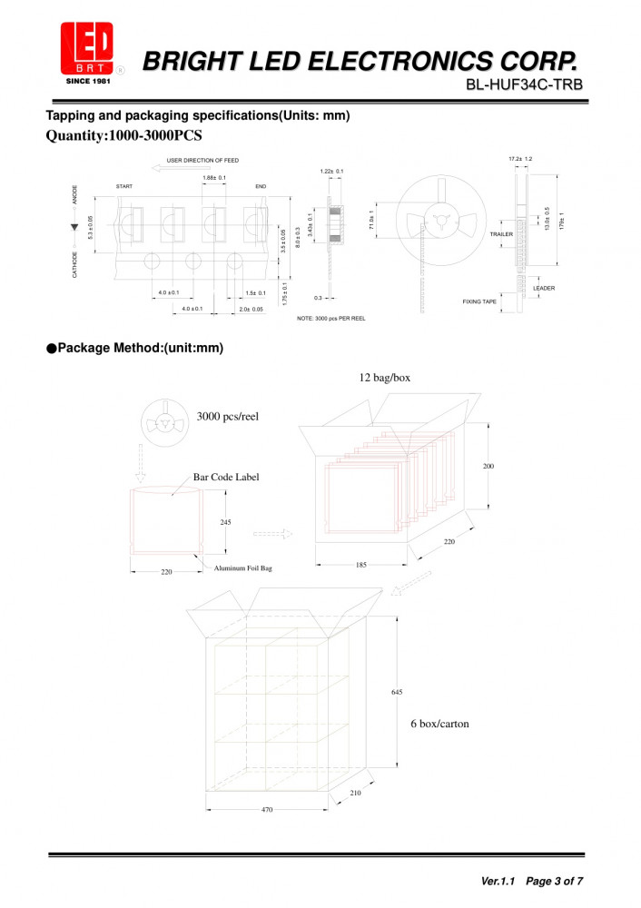BL-HUF34C-TRB datasheet page 3