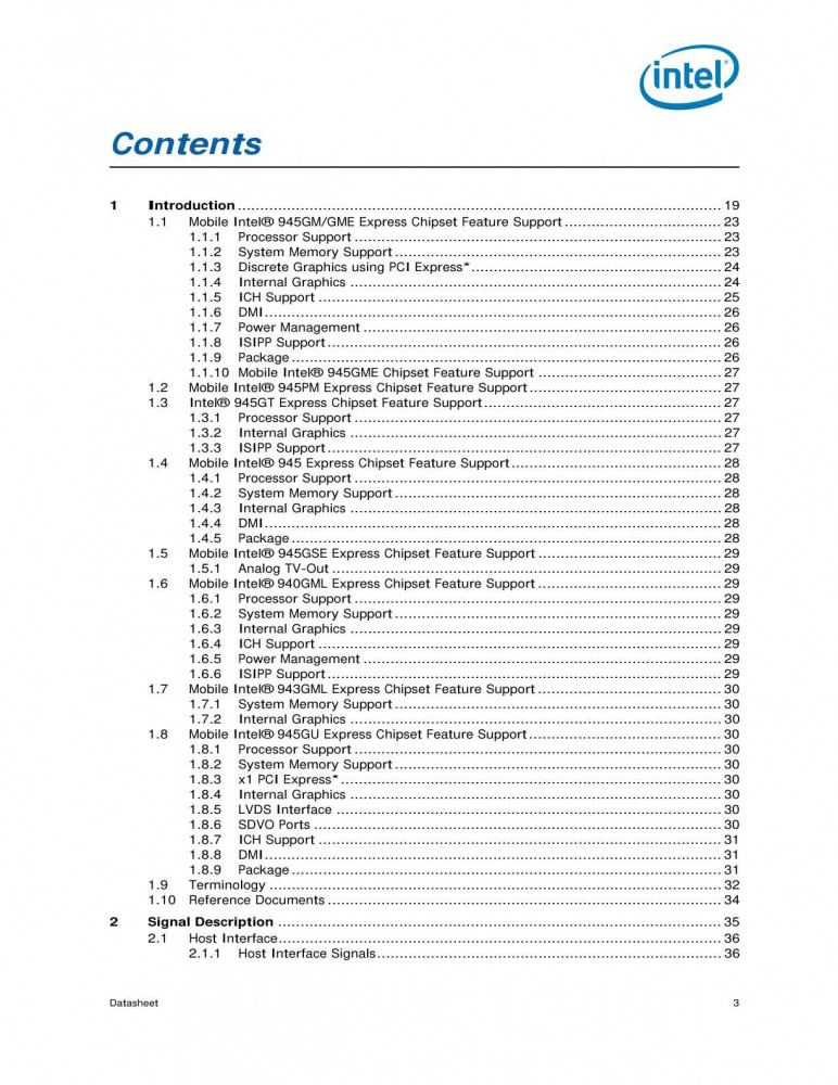 QG82945GSE datasheet preview page 3