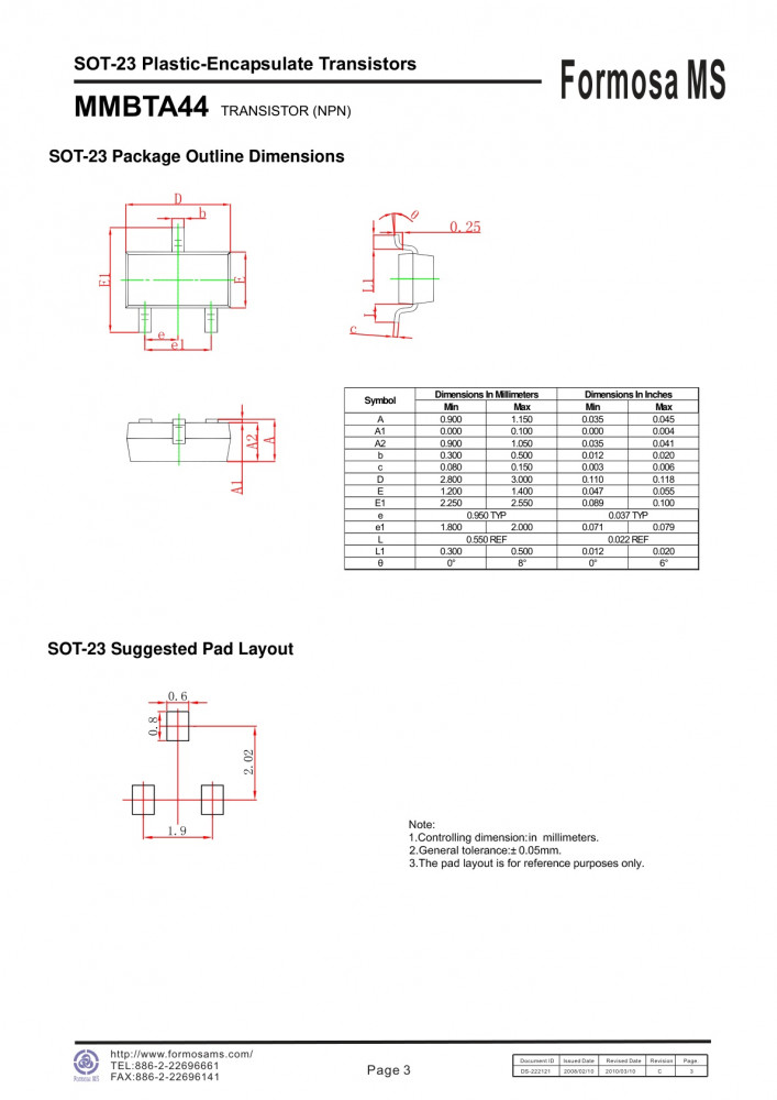 MMBTA44 datasheet page 3