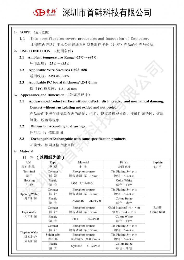 ZH-11Y specification page 3
