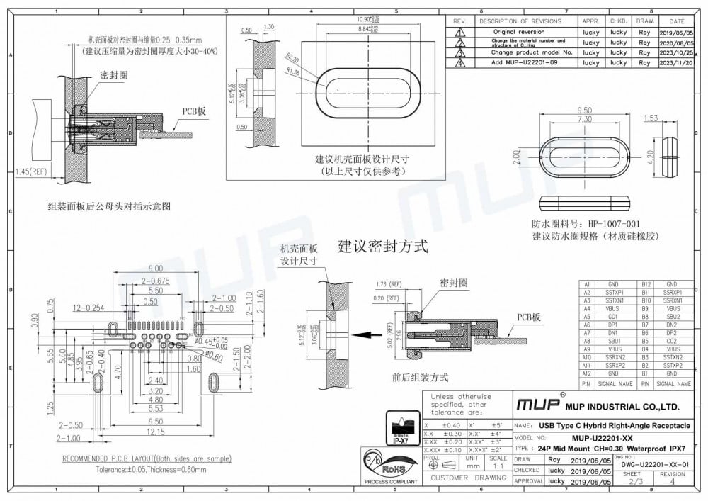 MUP U22201 drawing page 2