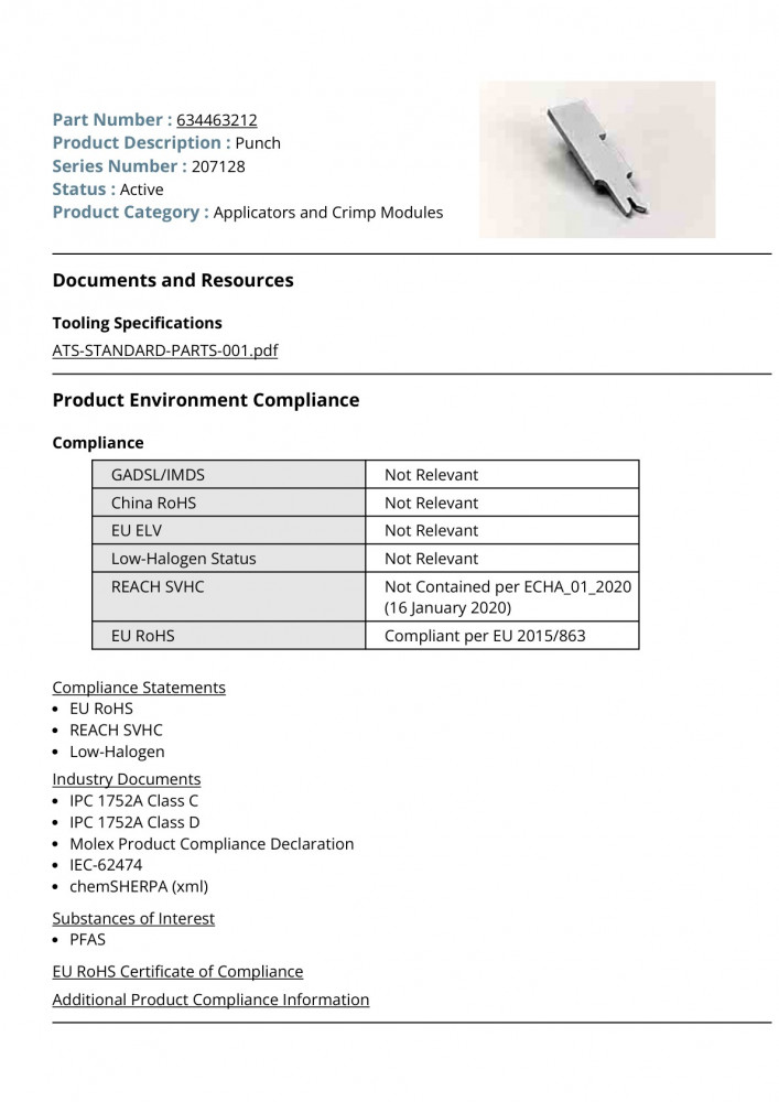 Product document preview, page 1