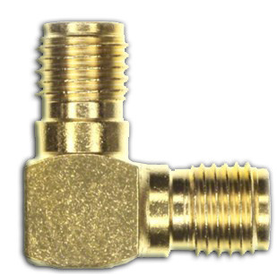 ADAPTOR COAXIAL CONNECTOR, SMA (FEMALE) TO SMA (FEMALE) RIGHT ANGLE for sale