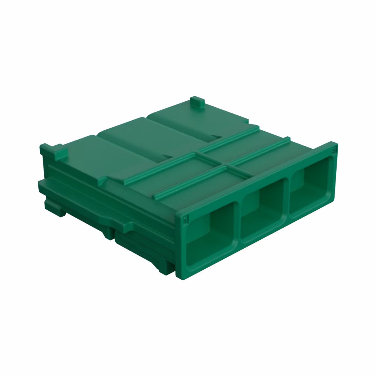 MX-DaSH 6.3/4.8K Terminal Receptacle Cartridge, 3 Circuits, Keying Option B, Natural (White)